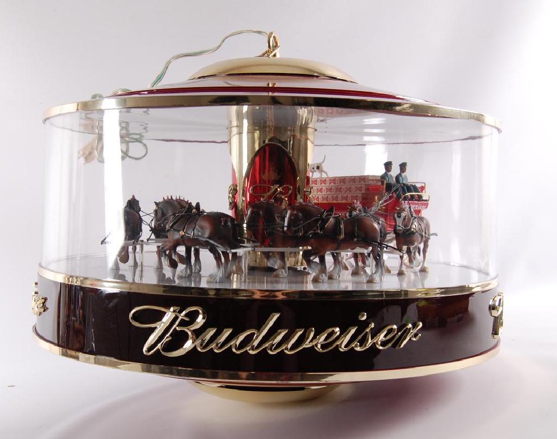 Budweiser Light Up Advertising Rotating Carousel
