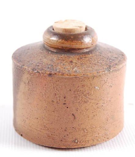 Antique Stoneware Ink Well