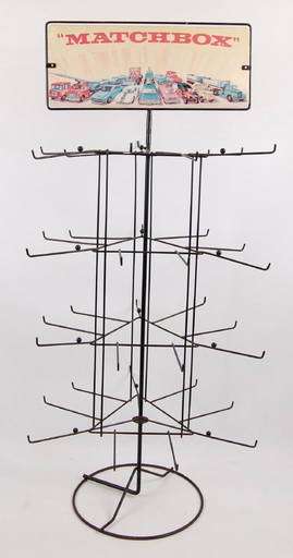 Vintage Matchbox Advertising Wire Store Display Rack