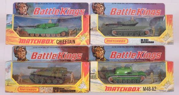 Group Of 4 Matchbox Battle Kings Sets