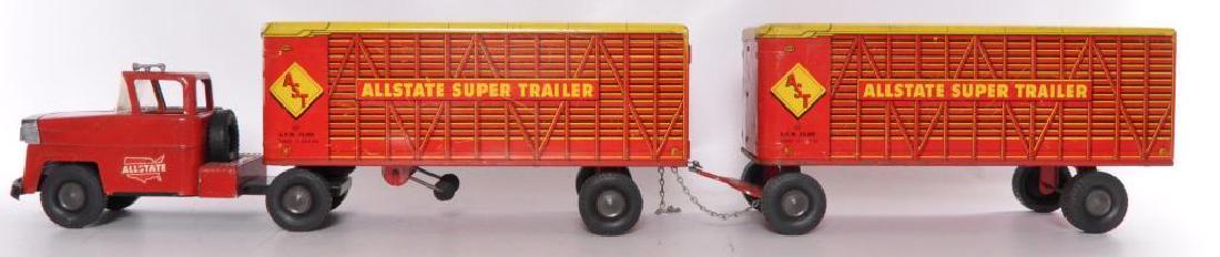 Marx Allstate Super Trailer Pressed Steel Semi Truck
