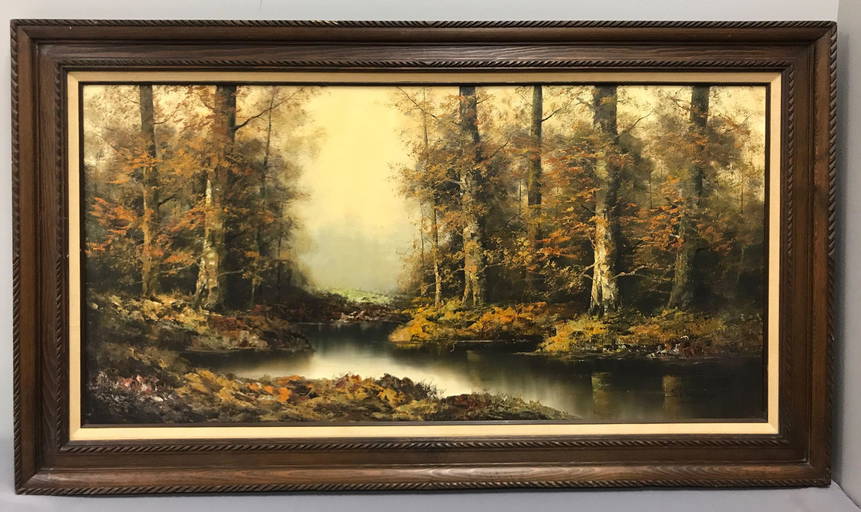 Framed Landscape By Silvan Oil Painting