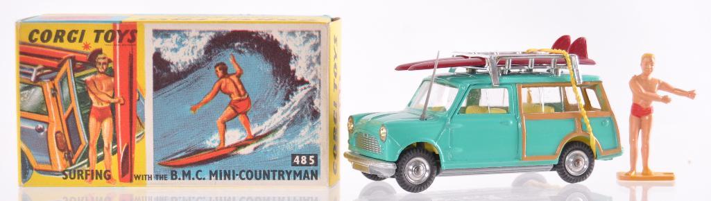 Corgi Toys No. 485 Bmc Mini Countryman With Surfer And