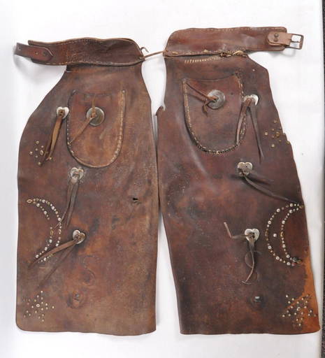 Antique Western Cowboy Leather Chaps