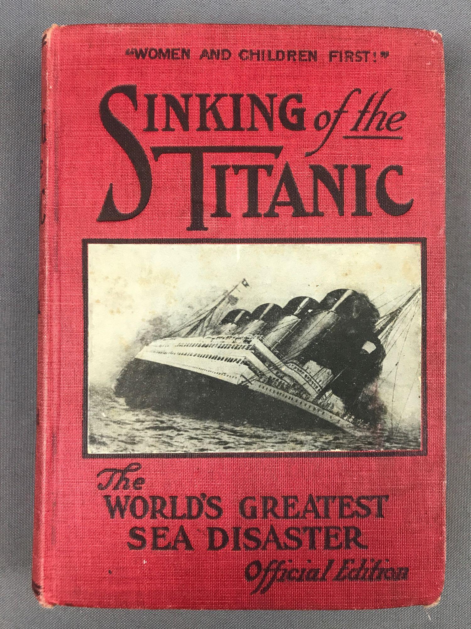 Antique "the Sinking Of The Titanic" Book