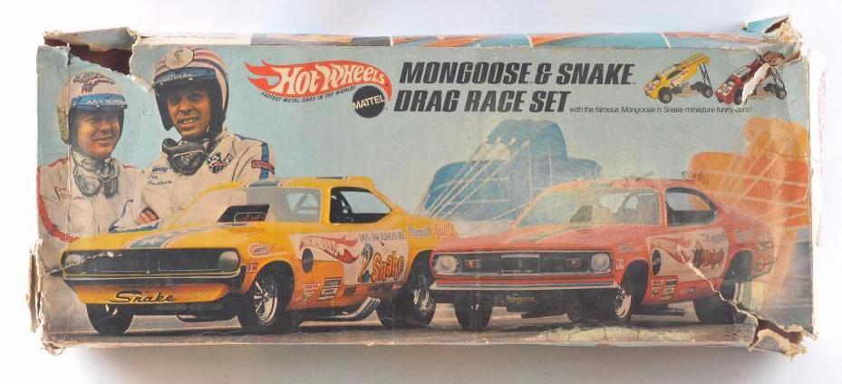 Hot Wheels Mongoose And Snake Drag Race Set With