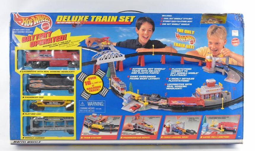 Hot Wheels Deluxe Train Set In Original Box
