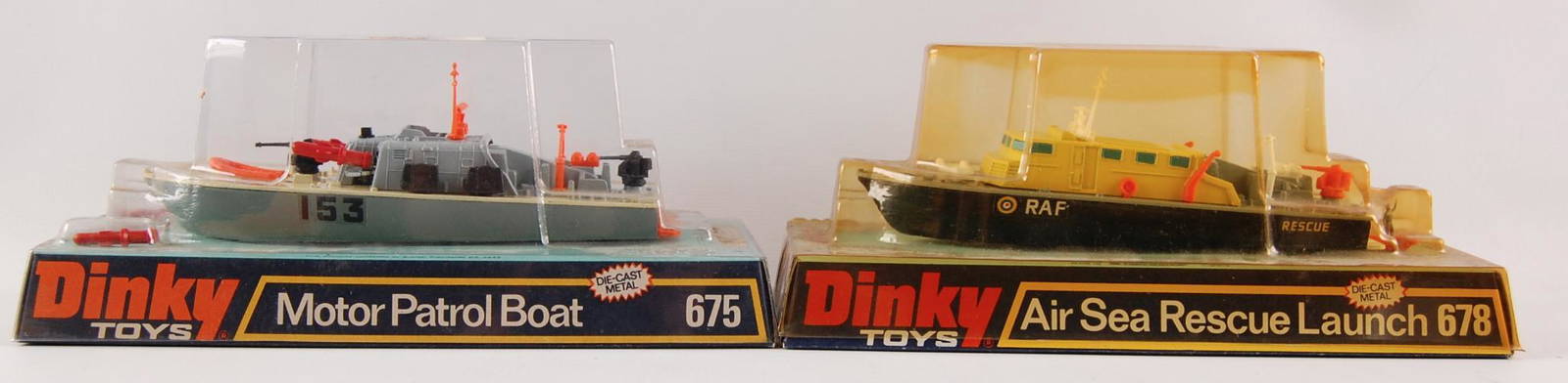 Group Of 2 Dinky Toys Boats In Original Packaging