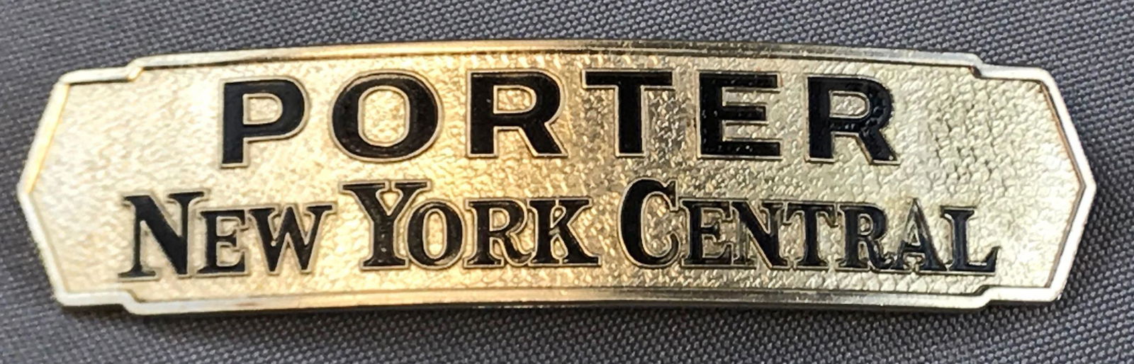 Vintage New York Central Porter Hat Badge