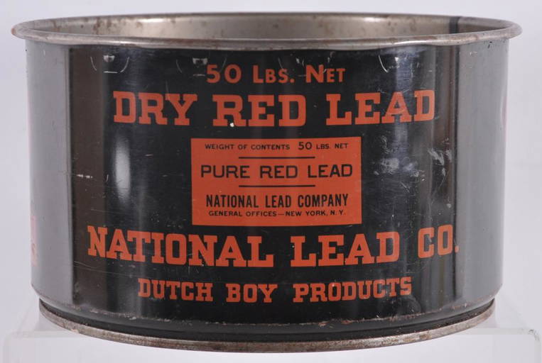 Vintage Dutch Boy Dry Red Lead Advertising Metal Paint