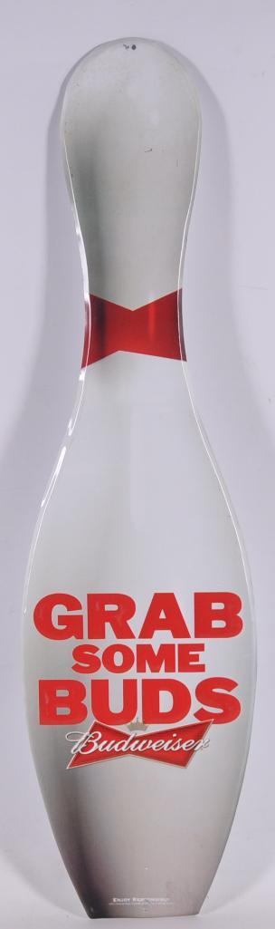 Budweiser "Grab Some Buds" Advertising Bowling Pin Beer - Mar 15, 2020 ...