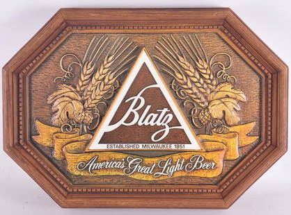 Vintage Blatz Advertising Beer Sign