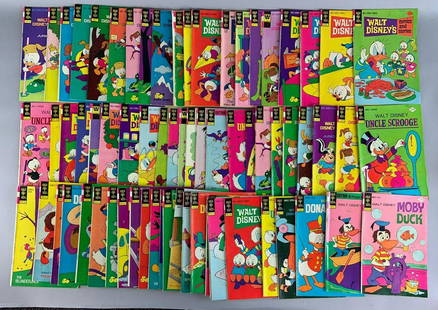 Approximately 50 Plus Gold Key Walt Disney Comic Books