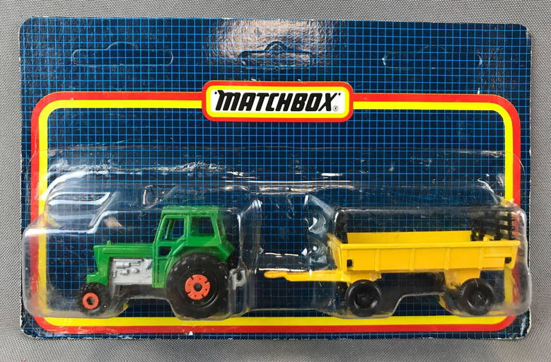 Matchbox Farm Tractor And Trailer Set Die Cast Vehicles