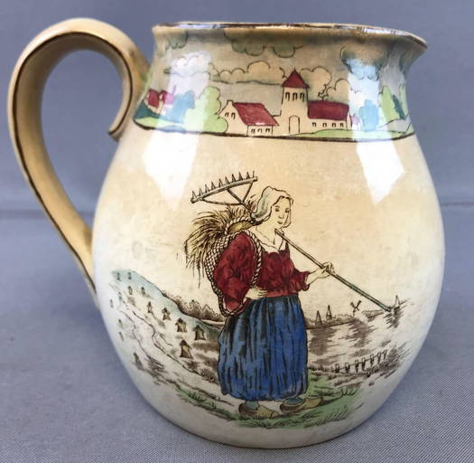 Antique (1907) Buffalo Pottery Pitcher Holland