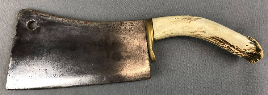 14" Antique Steel Meat Cleaver