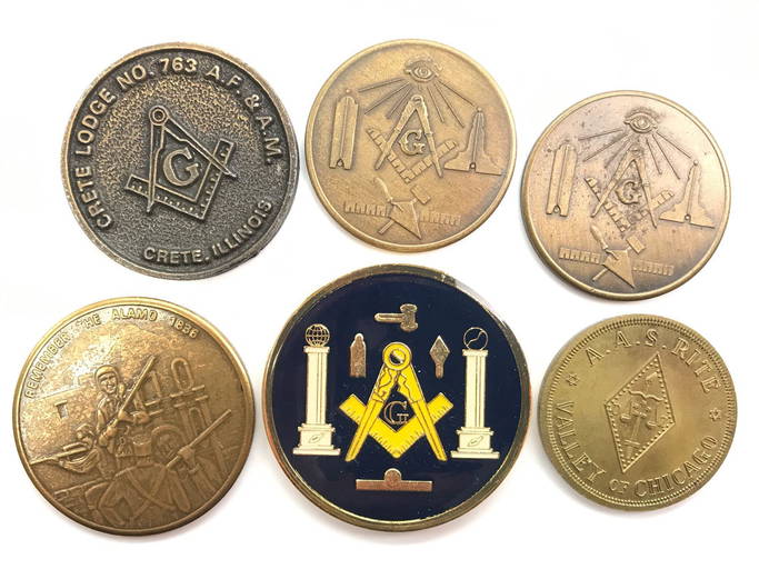 Lot Of 6 : Freeman Tokens And Souvenirs