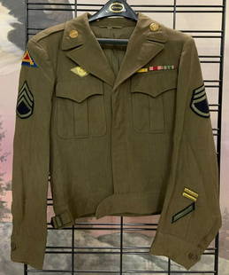 Ww2 Us 7th Army 75th Infantry Staff Sergeant Tunic