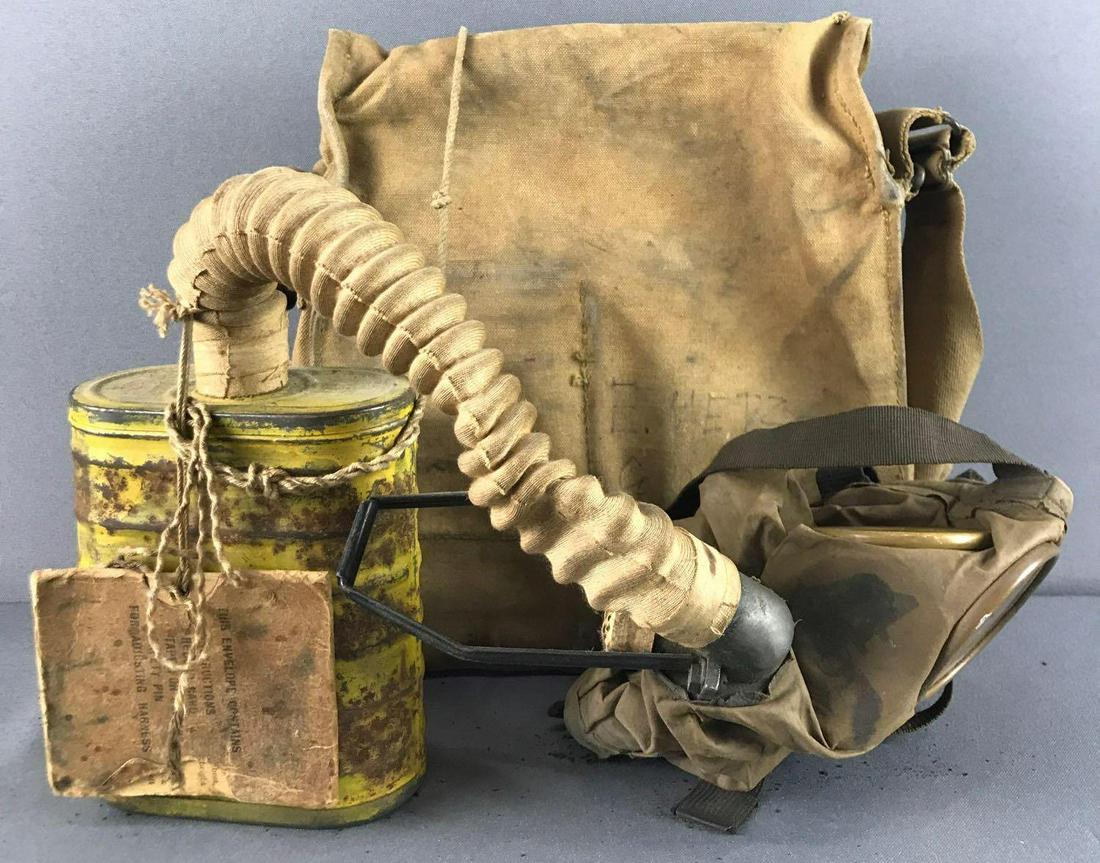 Ww1 Us Military Gas Mask And Carry Bag