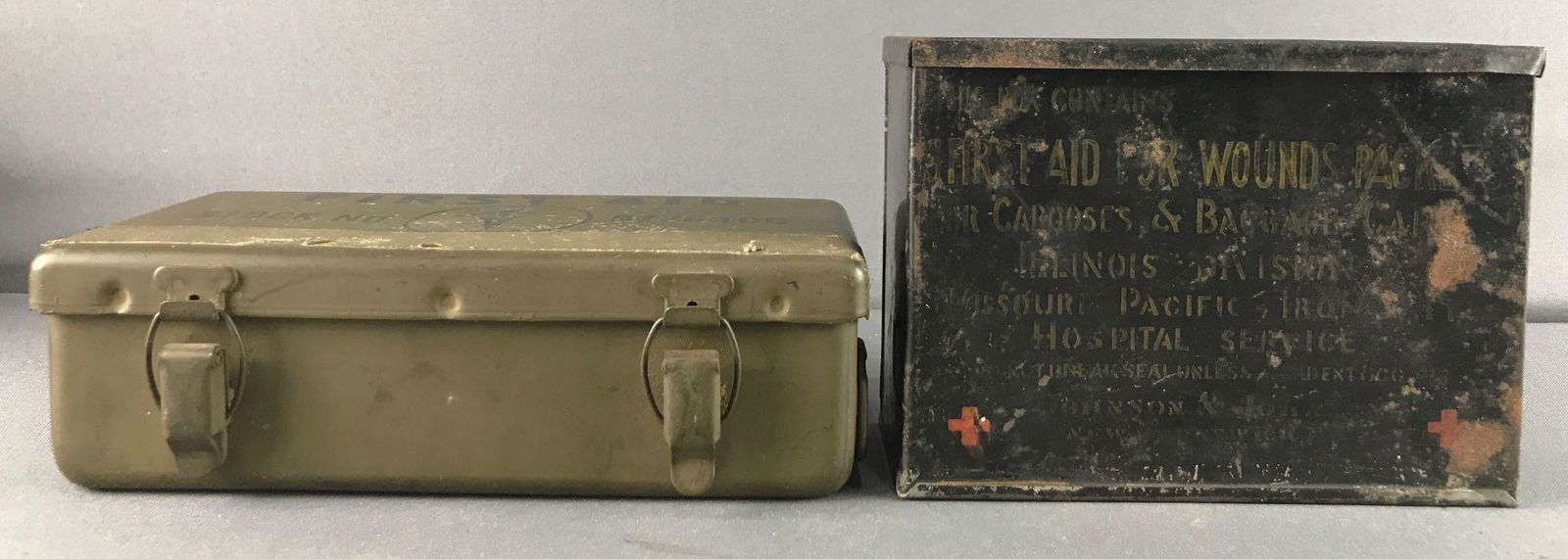 Group Of 2 Vintage First Aid Kits