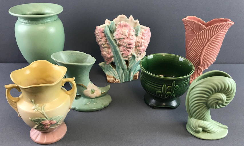 Group Of 7 Vintage Pottery Pieces