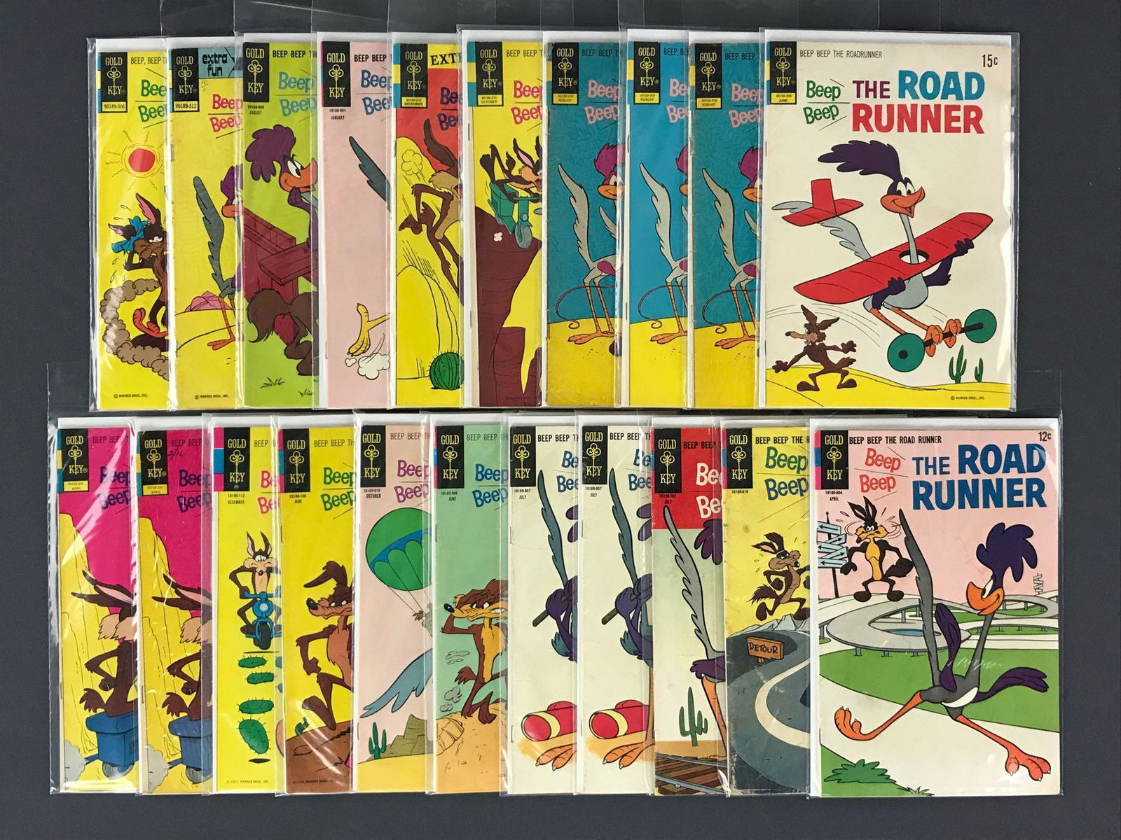 Group Of 21 Gold Key The Road Runner Comic Books