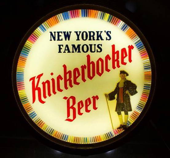 Vintage Knickerbocker Beer Light Up Motion Sign