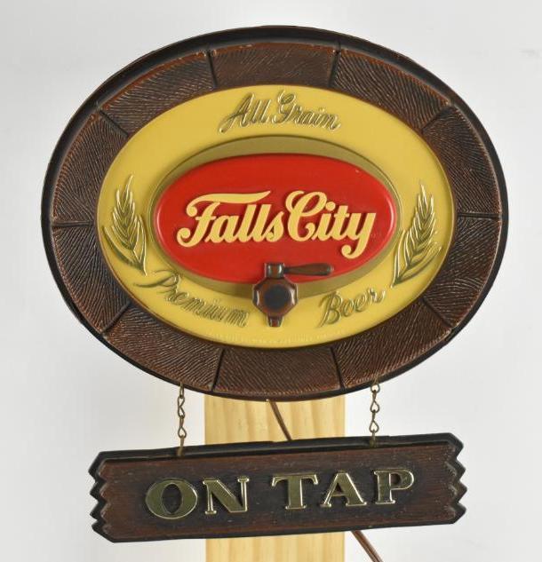 Vintage Falls City Beer Light Up Advertising Sign