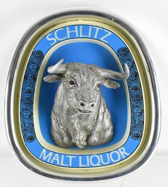 Schlits Malt Liquor Light Up Advertising Beer Sign
