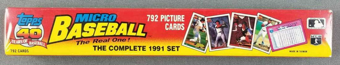 1991 Topps Micro Baseball Cards Complete Set