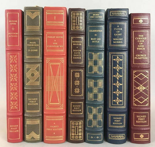 Group Of 7 Signed First Editions Franklin Library Books