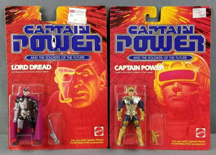 2 Captain Power Action Figures
