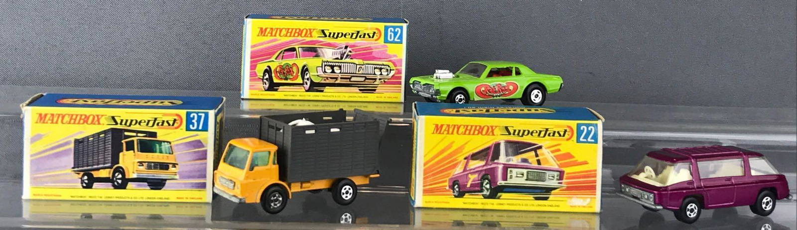 Group Of 3 Matchbox Superfast Die Cast Vehicles