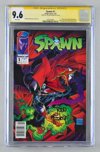 Signed CGC Graded Image Comics Spawn No. 1 comic book - Jul 31, 2021 | Matthew Bullock ...