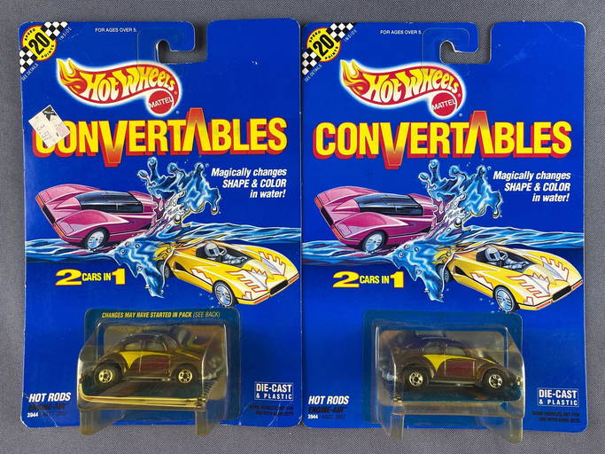 Group Of 2 Hot Wheels Convertables Die Cast And Plastic