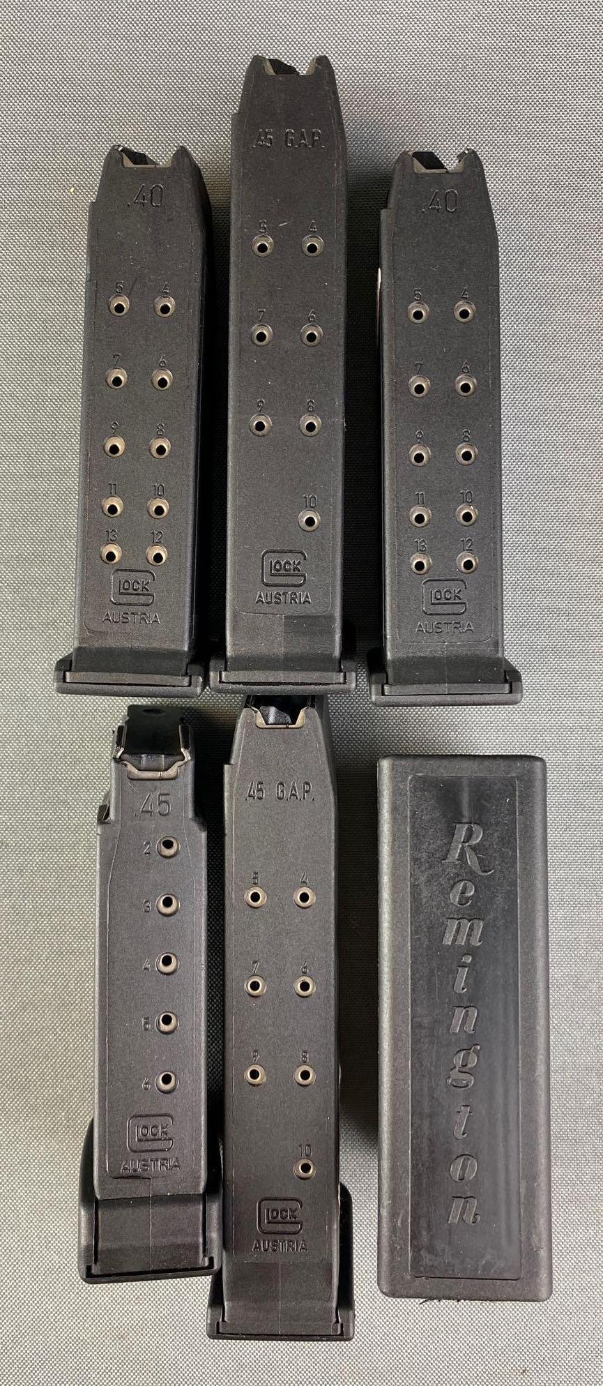 Group Of Glock Magazines