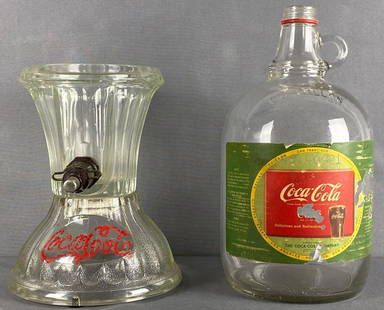 Collection Of 2 Coca Cola Countertop Syrup Dispensers