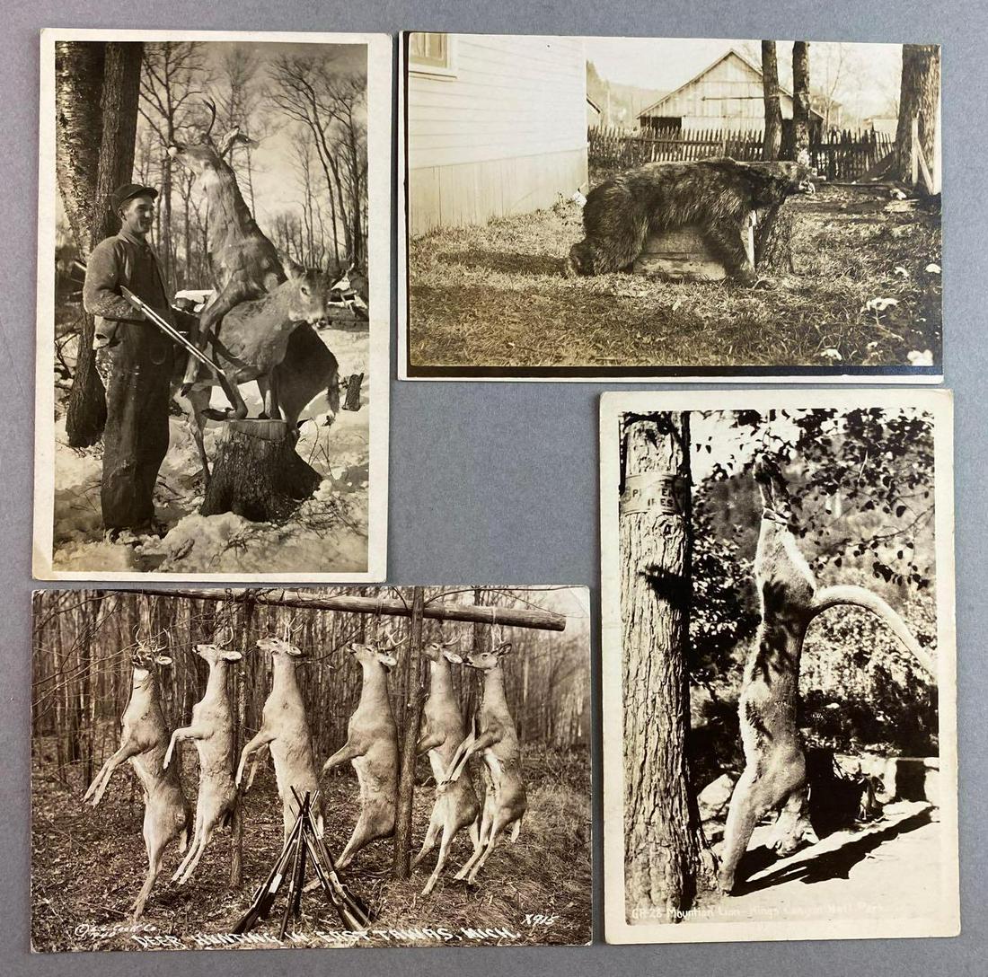 Postcards Real Photo Hunting Trapping Fishing