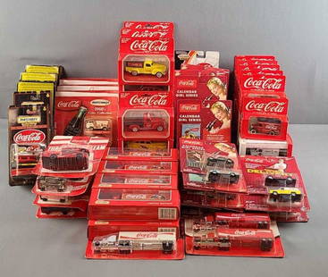 Johnny Lightning Coca Cola Die Cast Cars Ship Boxes