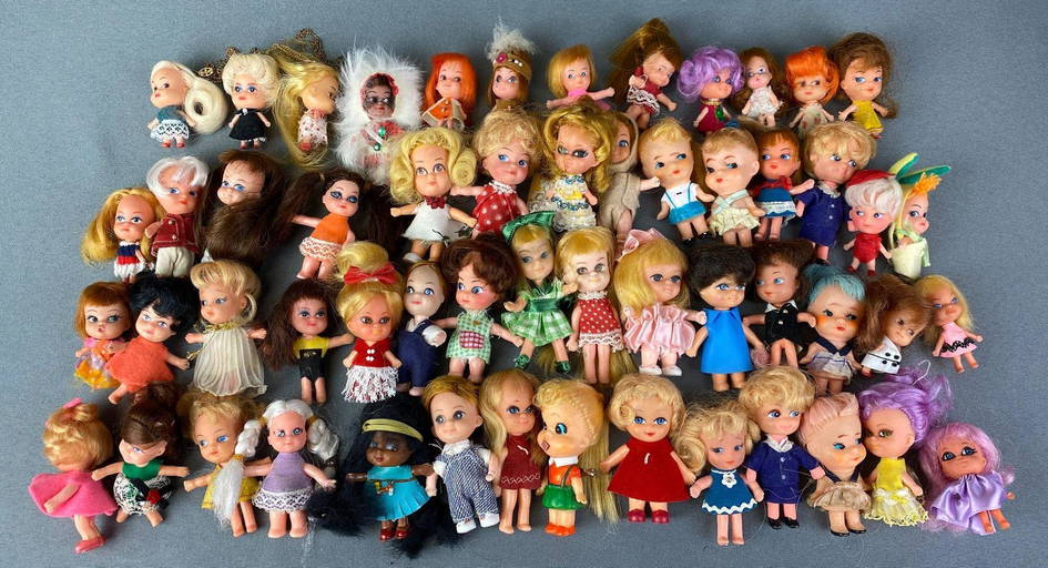 Group Of Pocket Dolls And Liddle Kiddle Dolls