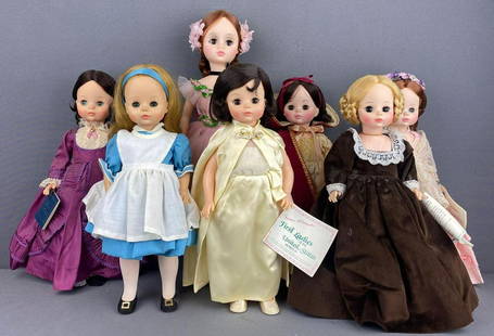 Group Of 7 Madame Alexander Dolls