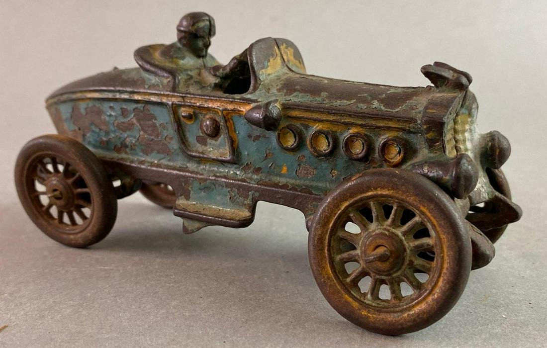 Antique Cast Iron Race Car