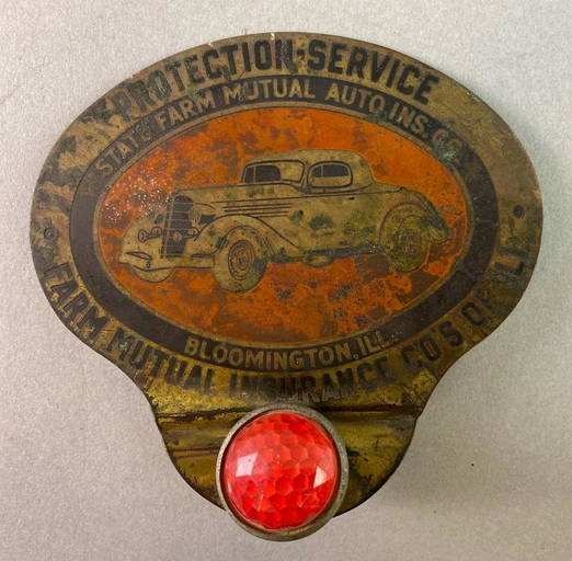 State Farm 1928 License Plate Topper Bloomington