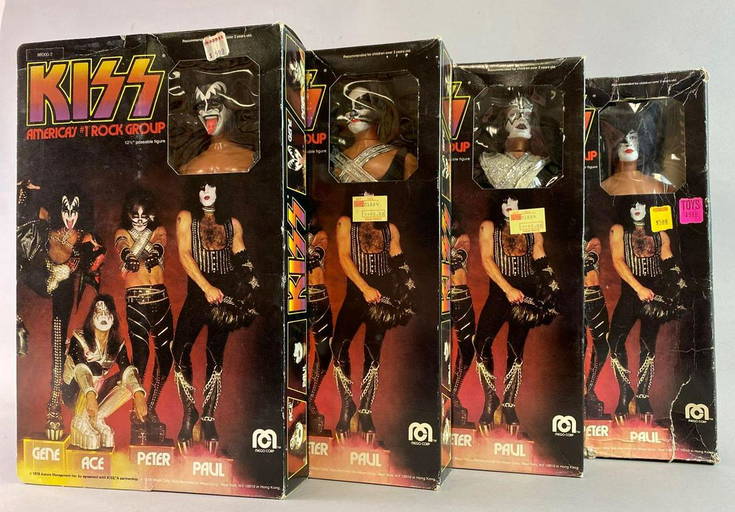 Group of 4 Mego KISS Action Figures - Nov 07, 2021 | Matthew Bullock ...