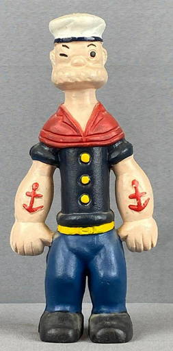 Cast iron Popeye coin bank (#0323) on Nov 07, 2021 | Matthew Bullock ...