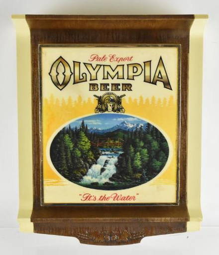 Olympia Beer Light Up Advertising Beer Sign