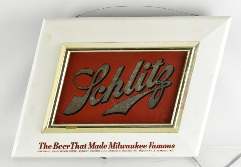 Vintage Schlitz Light Up Advertising Motion Sign