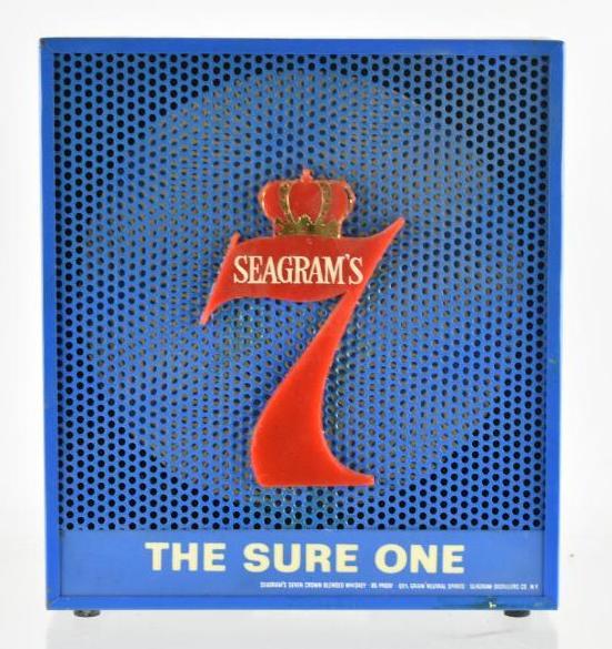 Seagrams 7 Light Up Advertising Motion Sign