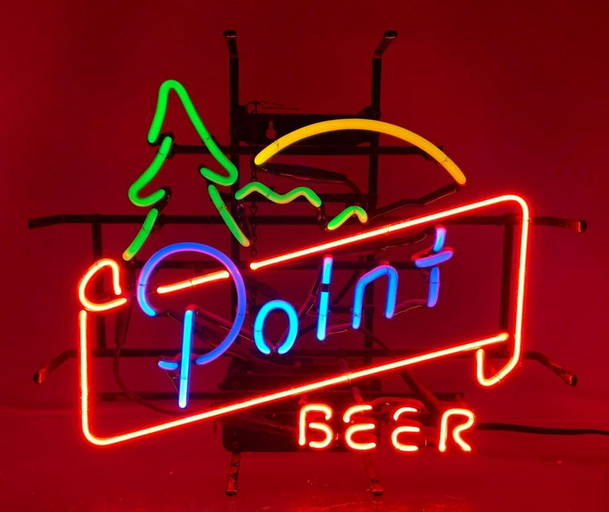 Point Beer Light Up Advertising Neon Sign