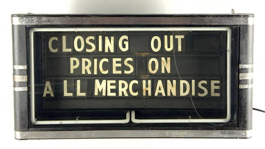 Vintage Light Up Advertising Neon Display Sign - Nov 14, 2021 | Matthew ...